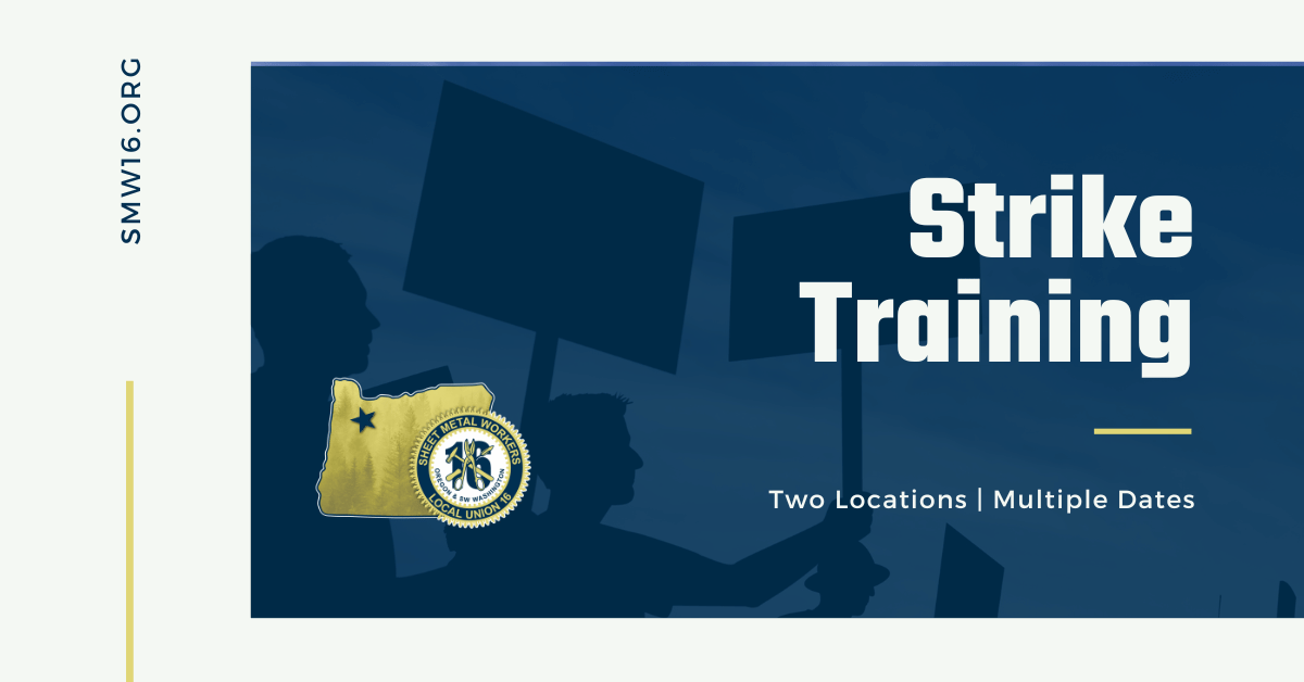Strike Training - Portland | SMART Local 16